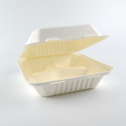 Biodegradable 6 8 9 Inch Clamshell Compostable Takeaway Lunch Box ...