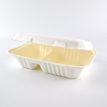 Biodegradable 6 8 9 Inch Clamshell Compostable Takeaway Lunch Box ...
