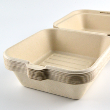 Biodegradable 6 8 9 Inch Clamshell Compostable Takeaway Lunch Box ...