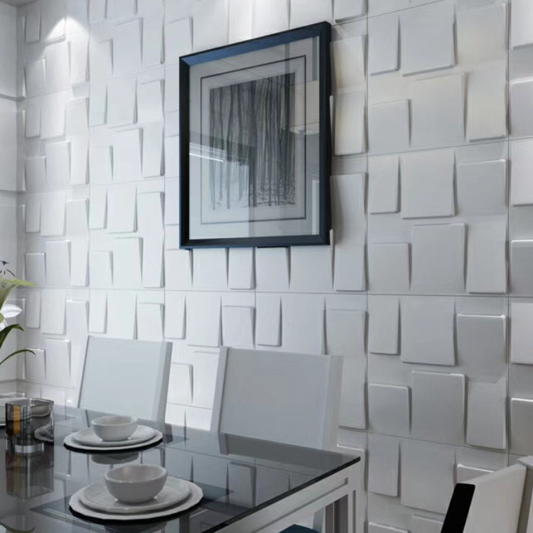 Design Wall Paper White Diamond Pvc 3d Wall Panels Factory Wholesale ...