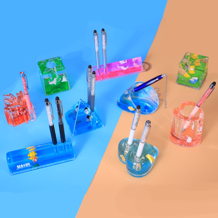 Buy Wholesale China Blue Liquid Aqua Paperweight Cube With Sea Animal ...