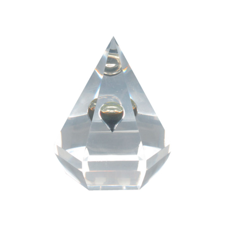 Business Souvenir Acrylic Oil Barrel Shaped Paperweight Clear Solid ...