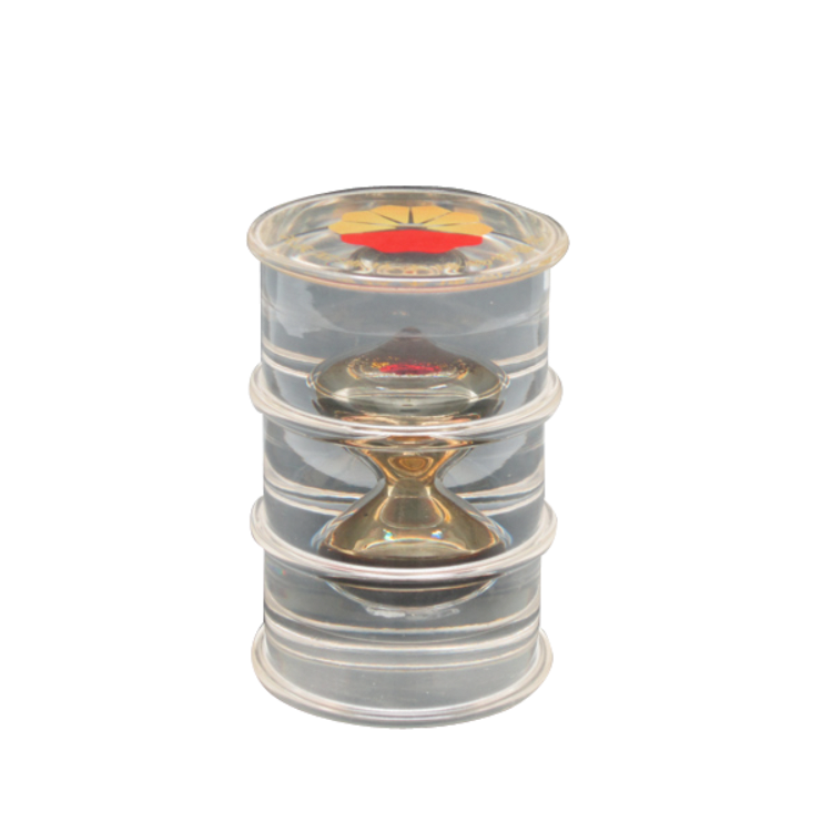 Business Souvenir Acrylic Oil Barrel Shaped Paperweight Clear Solid ...