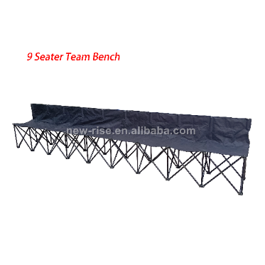 4 6 9 Seater Portable Folding Foldable Bench Team Chair Camping Sports ...