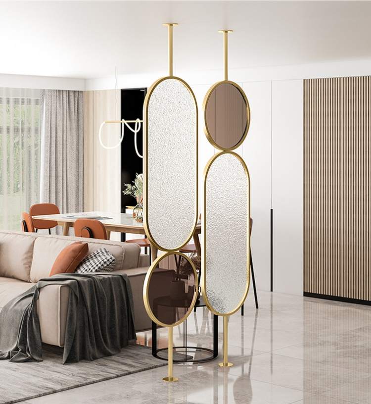 Customization Size Indoor Metal Frame Stainless Steel Screen Glass ...