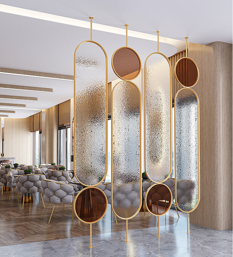 Customization Size Indoor Metal Frame Stainless Steel Screen Glass ...