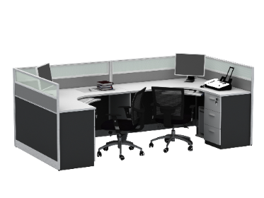 Modular Cubical Work Station Desk 4 Person Office Workstation For 2 4 6 ...