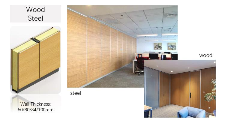 Top Fashion Wooden Partition Wall Custom Sizes Aluminium Frame Wall ...