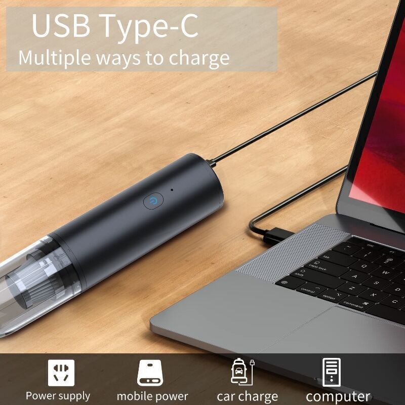 Portable Handheld Vacuum Cleaner Dust Blower Air Inflator Vacuum ...