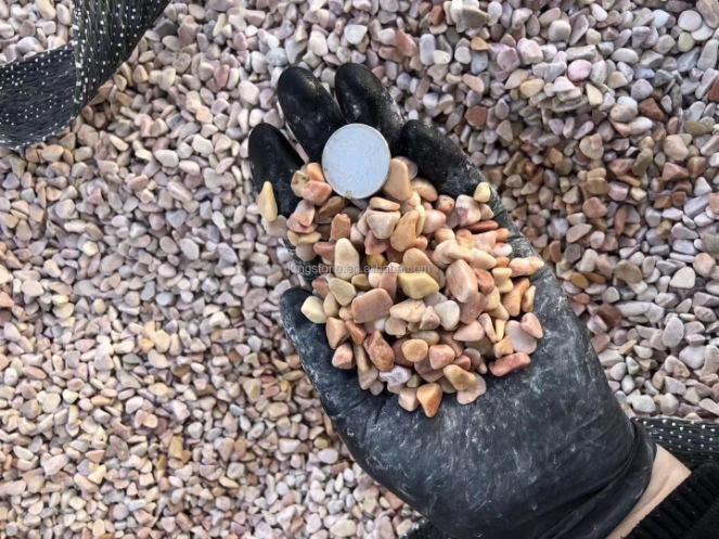 Wholesale River Rock Landscaping Luminous Flooring Garden Grey Pebble ...