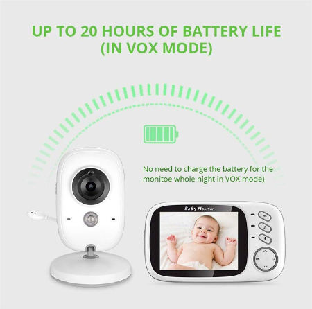 3.2 Inch Baby Camera Monitor Smart Foon Monitor Hello Music Player Two ...