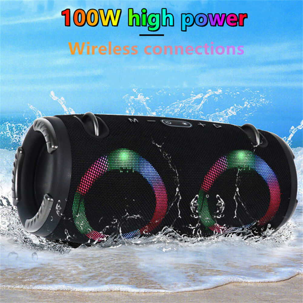 Bluetooth Speaker 100w High Power Portable Rgb Colorful Light ...