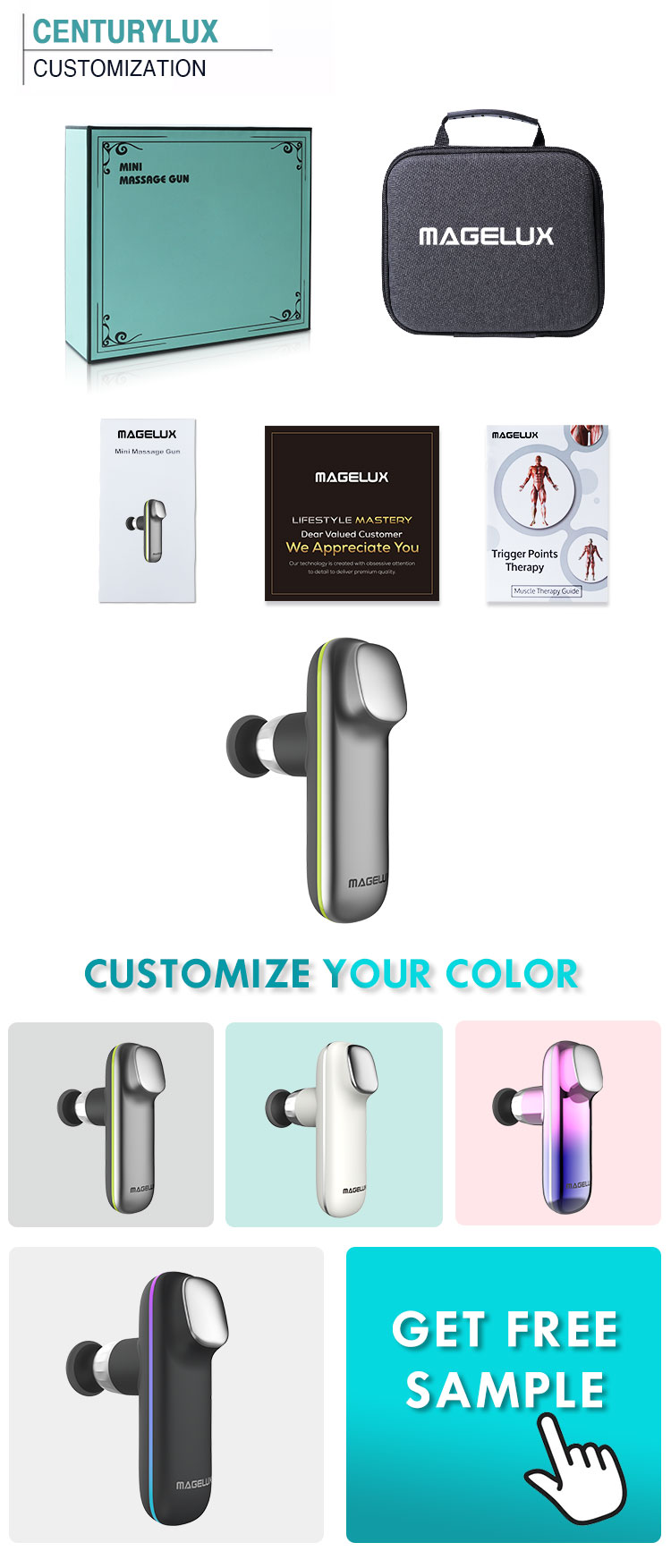 Buy Standard Quality China Wholesale Pro Mini Gun Massager Deep Tissue ...