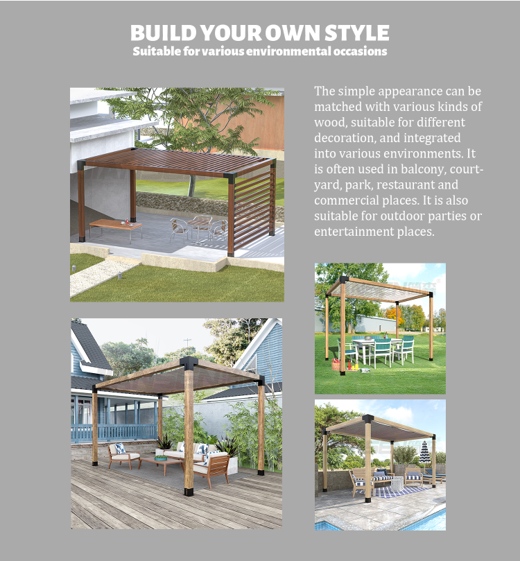 Pergola Brackets 4x4 Woodworks Pergola Kit Modular Modern Outdoor ...