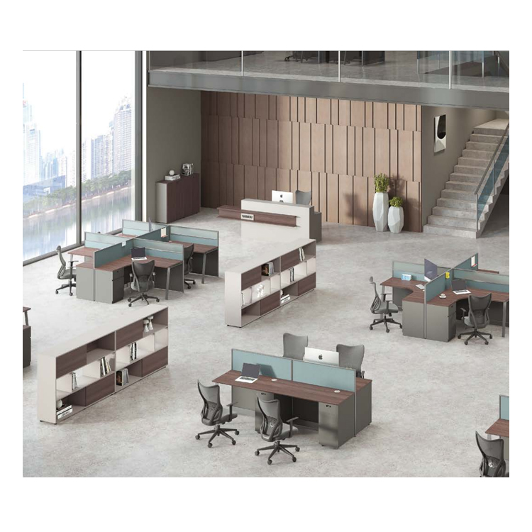 Factory Ex-factory Price Supply Office Wall Partition 4 Seat Office ...