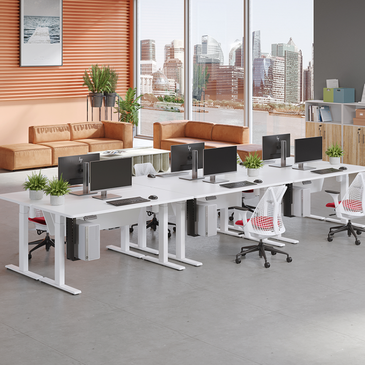 Computer Desk Factory Price Partition Adjustable Height Table 2 4 6 8 ...