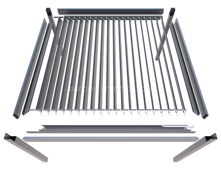 Buy Wholesale China Louvre Retractable Louver Bioclimated Motorized ...