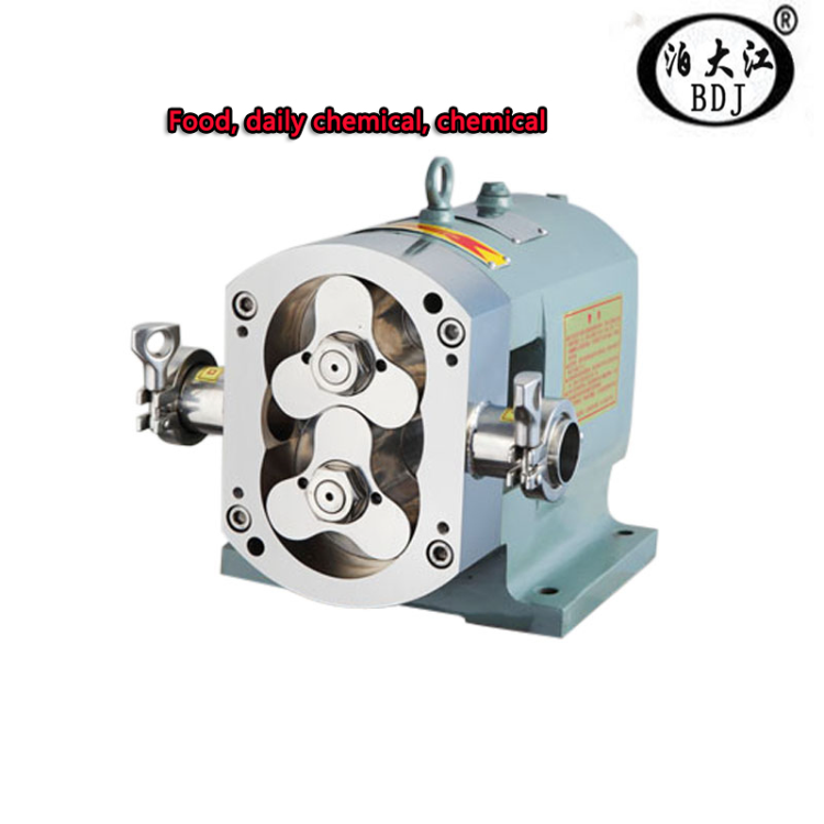Food Grade Chocolate Tomato Sauce Camshaft Rotor Pump, Three Leaf Self Priming Cam Pump ...