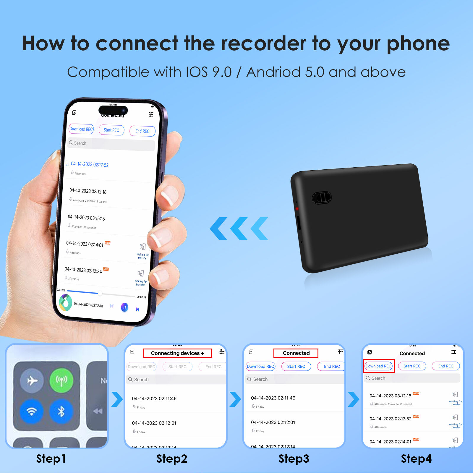 Buy Wholesale China Factory Sale 64gb Memory Voice Recorder Mobile ...