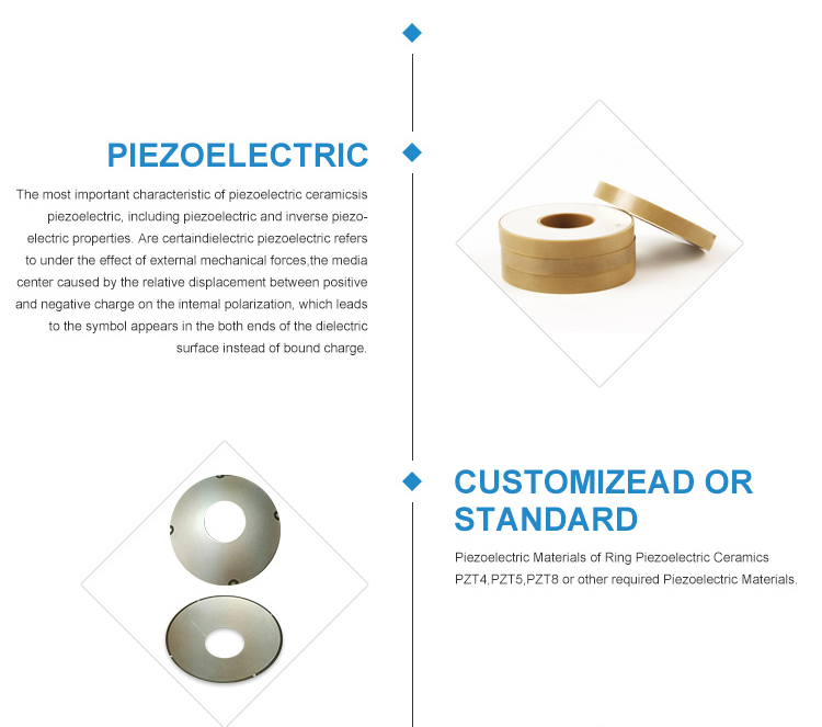 Pzt 5 Pzt-5a Piezoelectric Ceramic Ring Disc Plate Ultrasonic Sensor ...