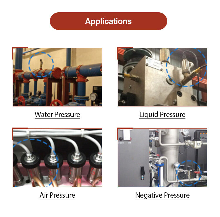 Industry Diffused Silicon Chip Pressure Transducer Transmitter Fluid ...