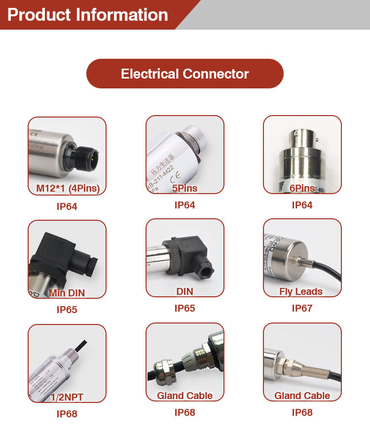 Industry Diffused Silicon Chip Pressure Transducer Transmitter Fluid ...