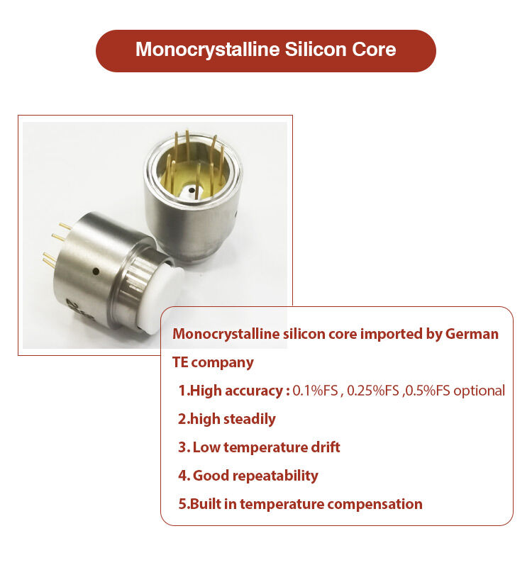 Industry Diffused Silicon Chip Pressure Transducer Transmitter Fluid ...