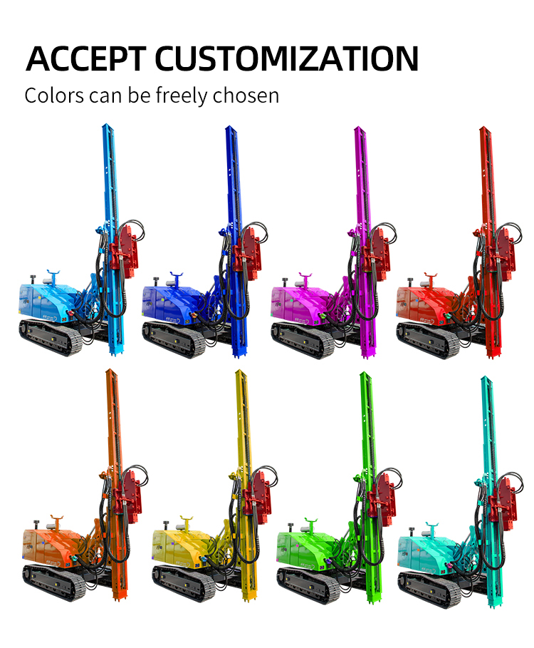 Hydraulic Pile Driver Machine/solar Pile Ramming Machine/vibratory Pile ...