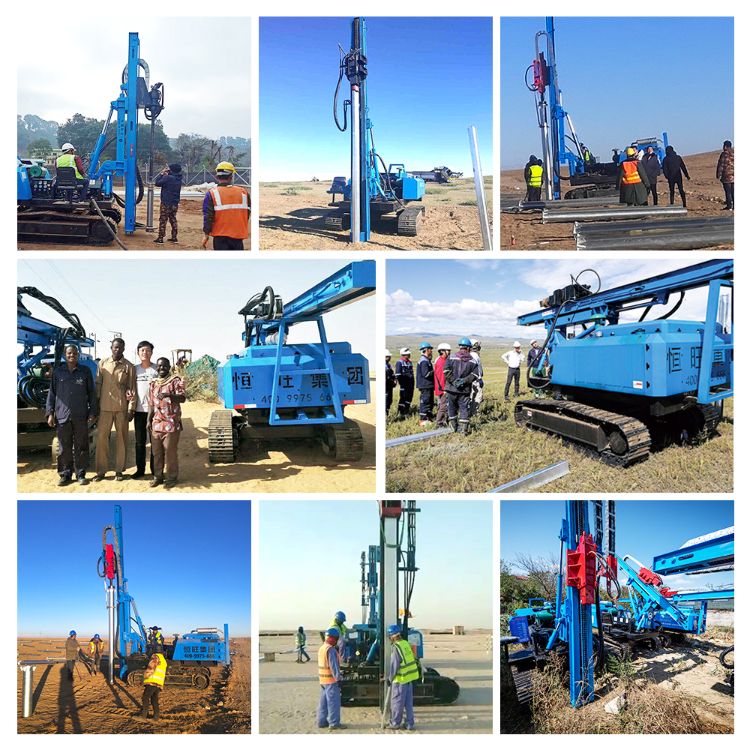 Hydraulic Pile Driver Machine/solar Pile Ramming Machine/vibratory Pile ...