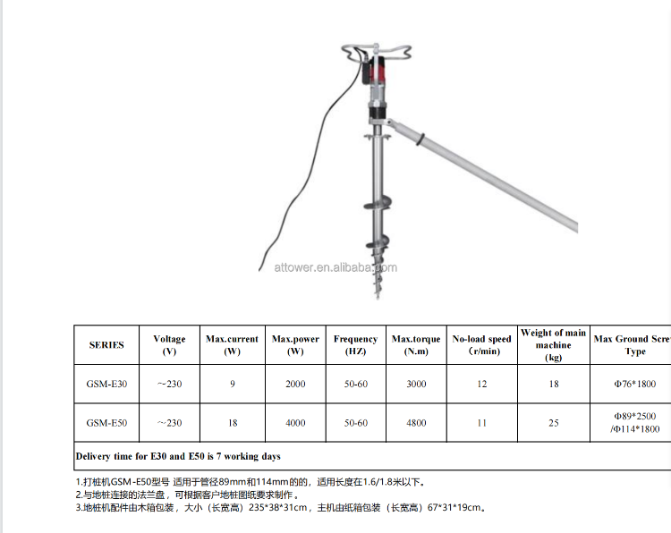Ground Screw Pile Driver, Pile Driver, Ground Screw Driver, Pile ...