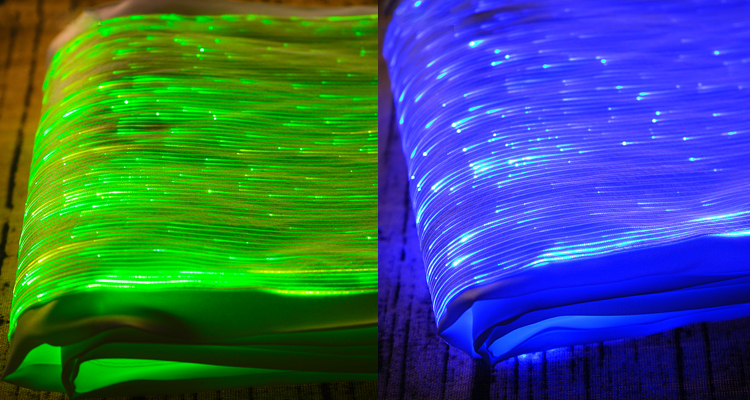 Led Light Luminous Fiber Optic Fabric For Made Fashion Light Up ...