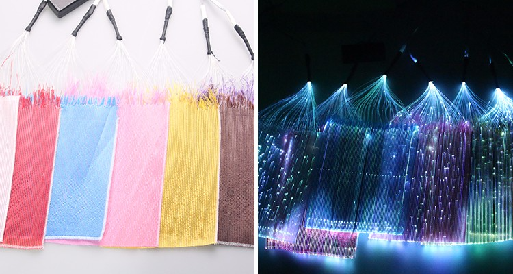 Led Light Luminous Fiber Optic Fabric For Made Fashion Light Up ...