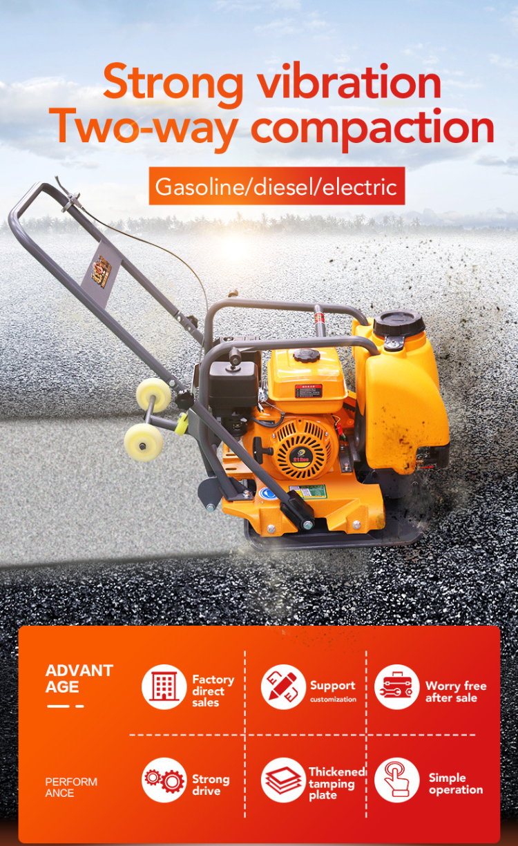 Buy Wholesale China Gasoline Engine Vibrating Plate Compactor/high ...