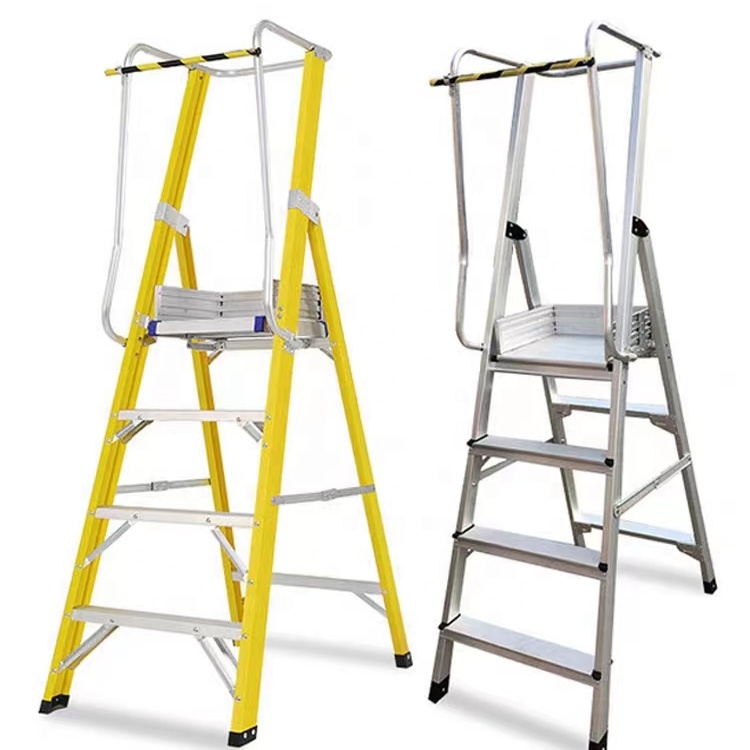 Buy Wholesale China 10 Steps Frp Safety Ladder Safety Platform Ladder ...