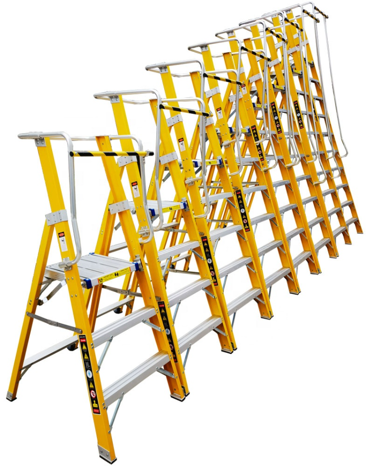 Buy Wholesale China 10 Steps Frp Safety Ladder Safety Platform Ladder ...
