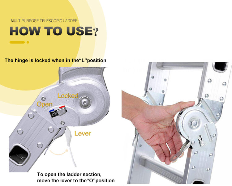 Combination Work Platform Multifunctional Foldable Aluminium Ladders ...