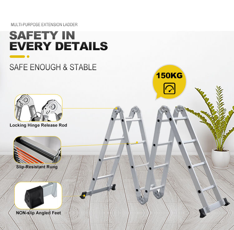 Combination Work Platform Multifunctional Foldable Aluminium Ladders ...