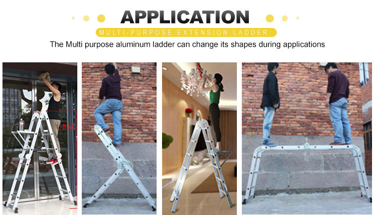 Combination Work Platform Multifunctional Foldable Aluminium Ladders ...