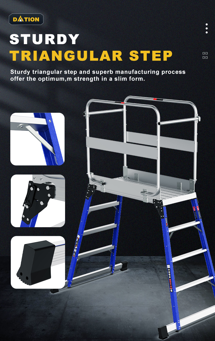 Buy China Wholesale High Quality Aluminium Work Platform Ladder Stable ...
