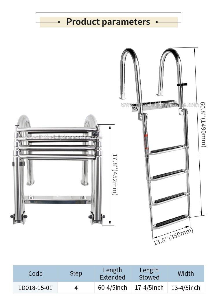 Buy Wholesale China Little Dolphin Boat Accessories Marine 4 Step ...