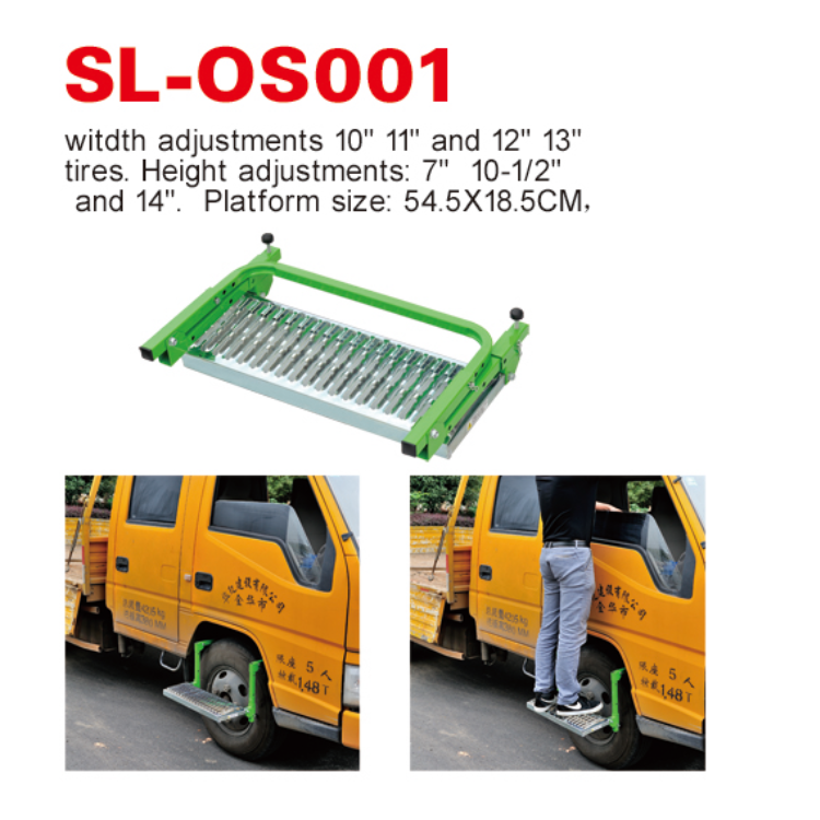 Iron Material Foldable Adjustable Portable Car Tire Step Ladder Truck ...