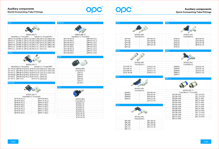 Qpc Pneumatic Male Straight Quick Connector Air Tube Fitting Pneumatic ...