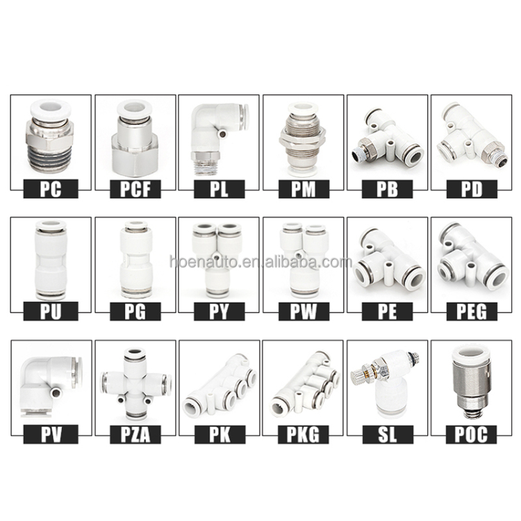Buy Wholesale China Pneumatic Plastic Fittings Hot Sale Pu Pe Py Pv Pza ...
