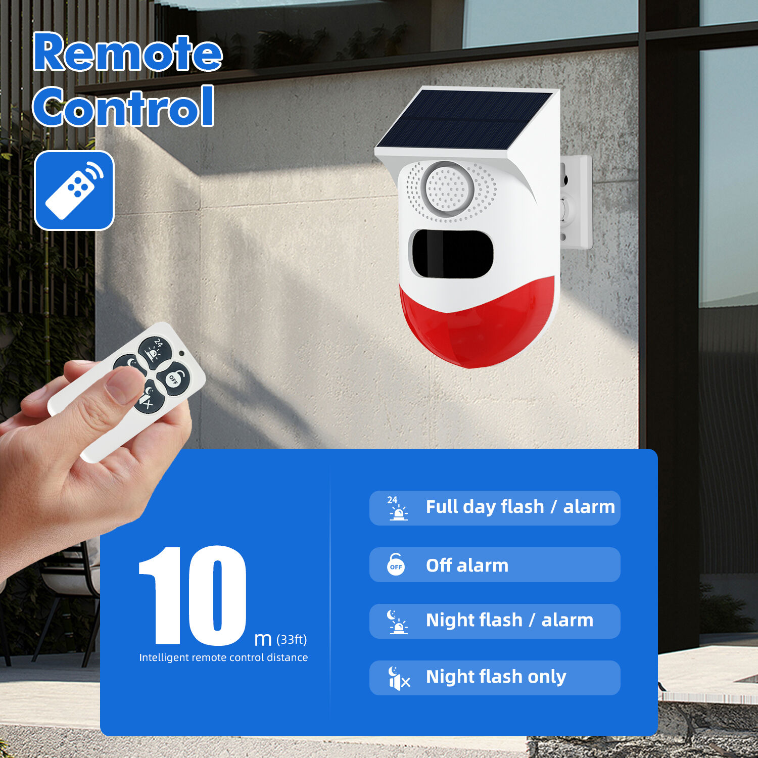 Buy Wholesale China Tuya Wifi Pir Siren Outdoor Indoor Solar Infrared ...