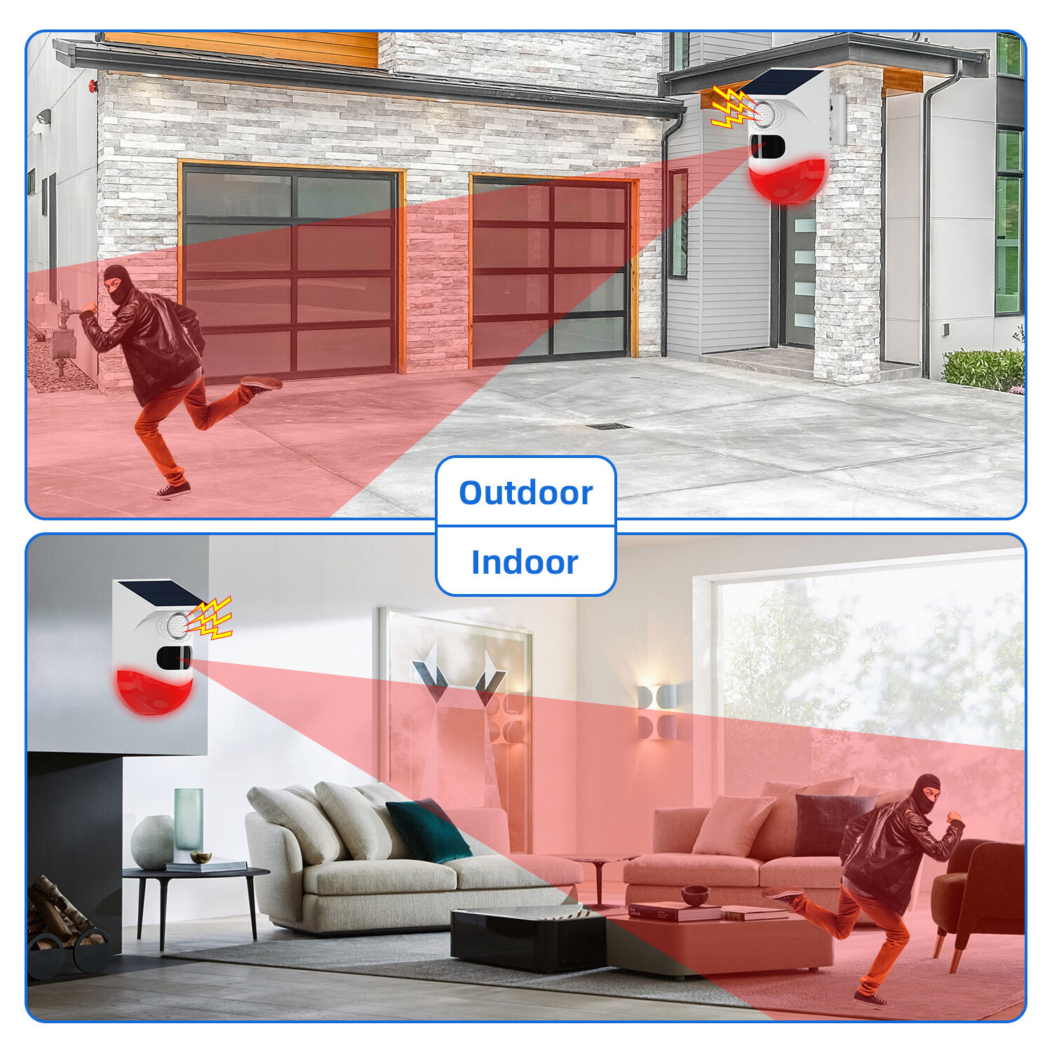 Buy Wholesale China Tuya Wifi Pir Siren Outdoor Indoor Solar Infrared ...