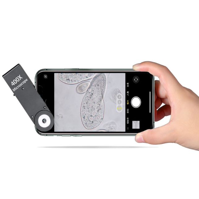 Buy China Wholesale 400x Phone Mini Pocket Microscope With Led Light ...