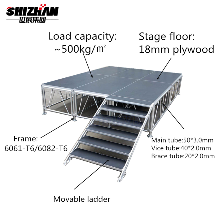 Mobile Concerts Platform System Lighting Podium Concert Event Truss ...