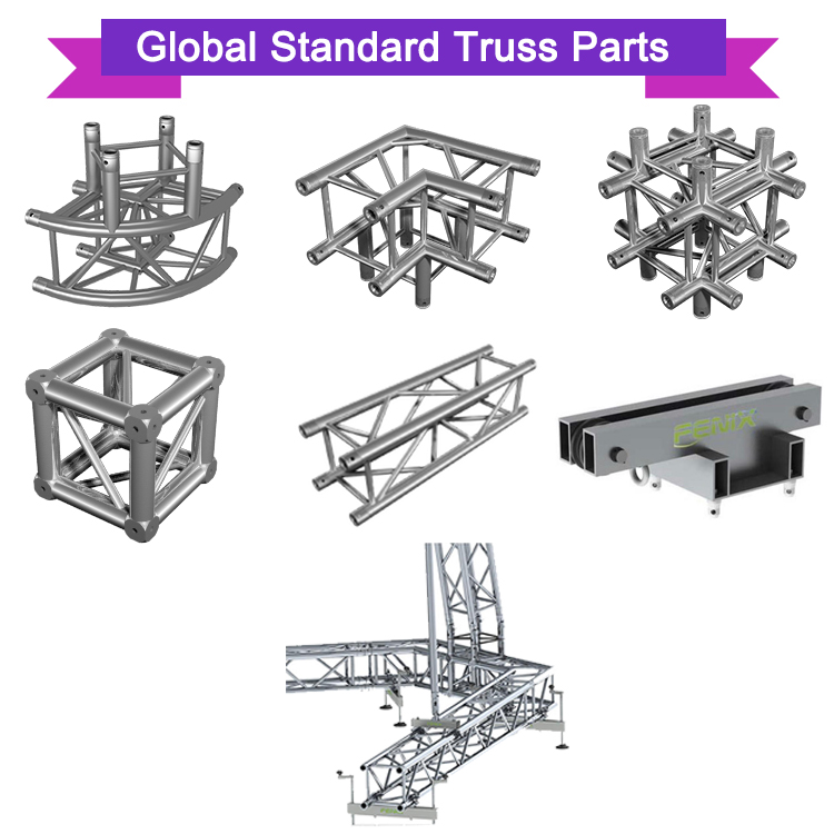 Electricity Hoist Lifting 4m Podium 300x300mm Aluminum Roof 3m Stage ...
