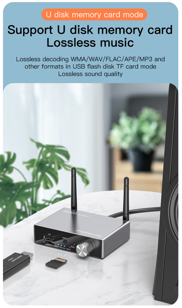 Buy Wholesale China Ly35 6in1 Mp3 Player Optical Coaxial Aux Dac Metal ...