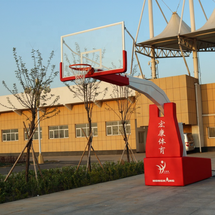 Hongkang Fiba Level 1 Portable Basketball Hoop Outdoor Professional ...